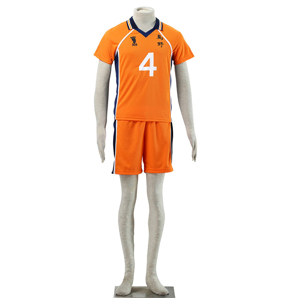 Haikyuu!! Costume Nishinoya Yuu Number #4 Karasuno High School Volleyb ...