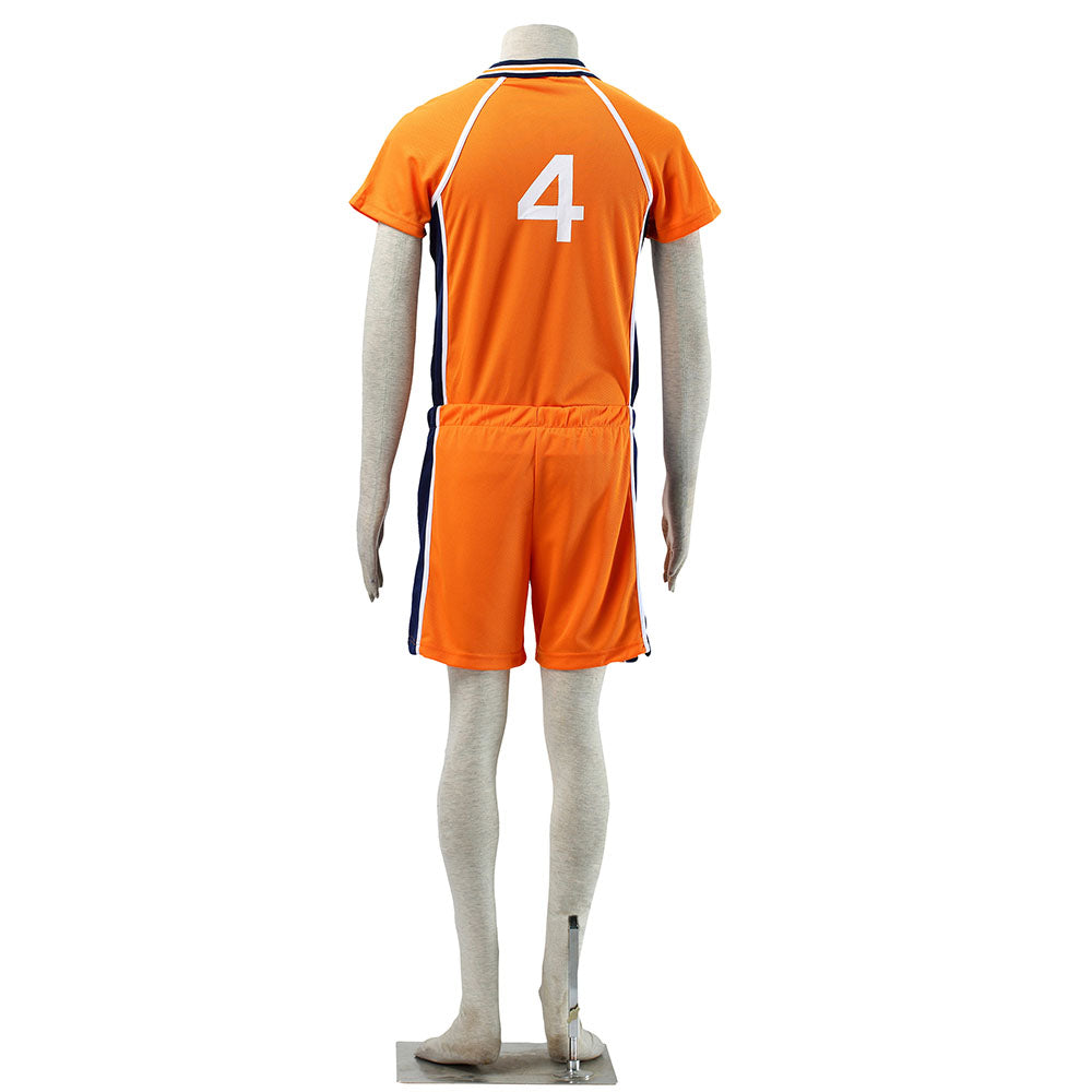 Haikyuu!! Costume Nishinoya Yuu Number #4 Karasuno High School Volleyb ...