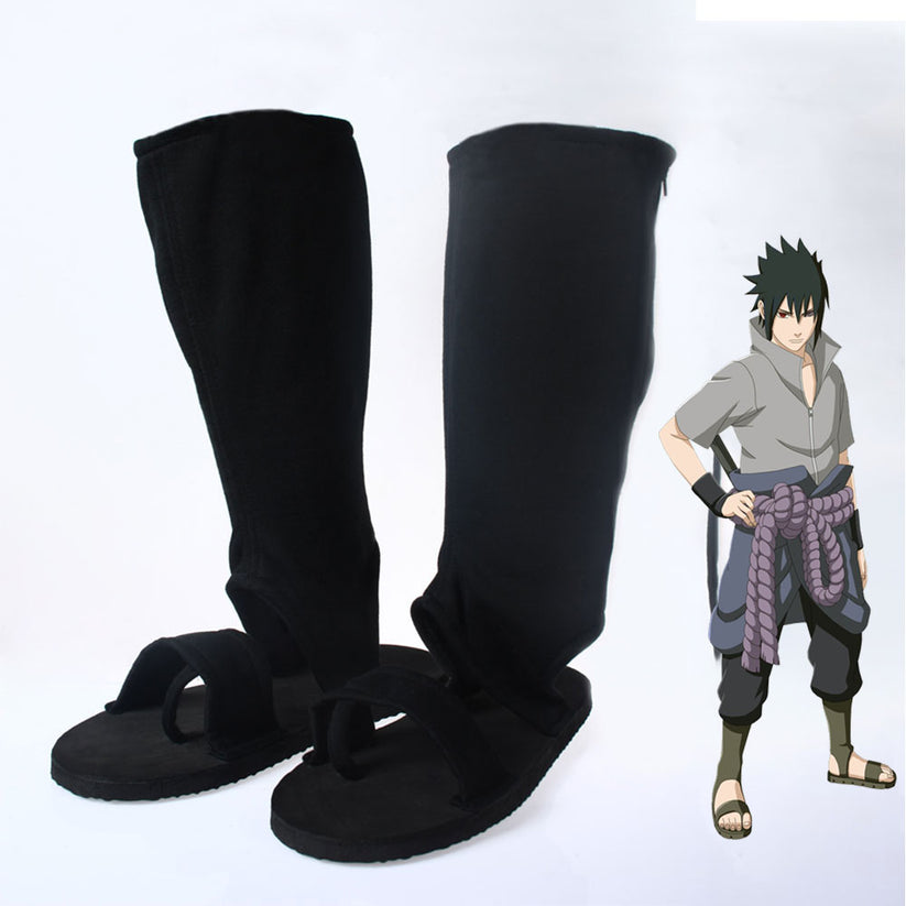 Anime Naruto Shippuden Uchiha Sasuke Cosplay Costume Shoes Adults Kids ...