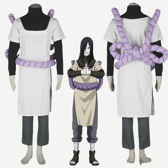 Anime Naruto Shippuden Orochimaru Cosplay Costume Men Kids Halloween ...