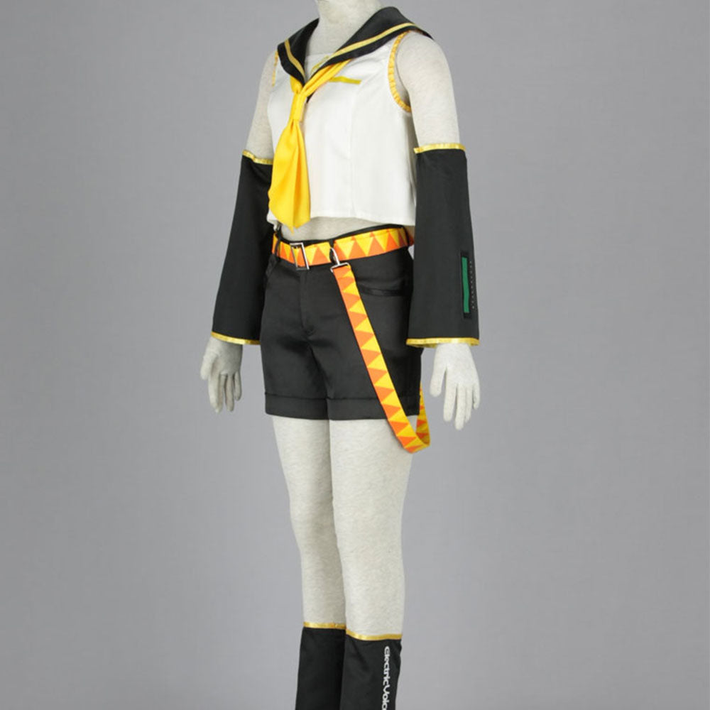 Vocaloid Costumes Kagamine Rin Cosplay full Outfit with Accessories Wo ...