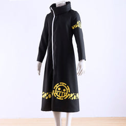 Anime One Piece Trafalgar Law Costume Cosplay Coat Robe Cloak Men and ...