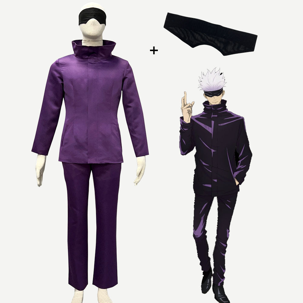 Anime Jujutsu Kaisen Teacher Gojo Satoru Cosplay Costume School Unifor ...