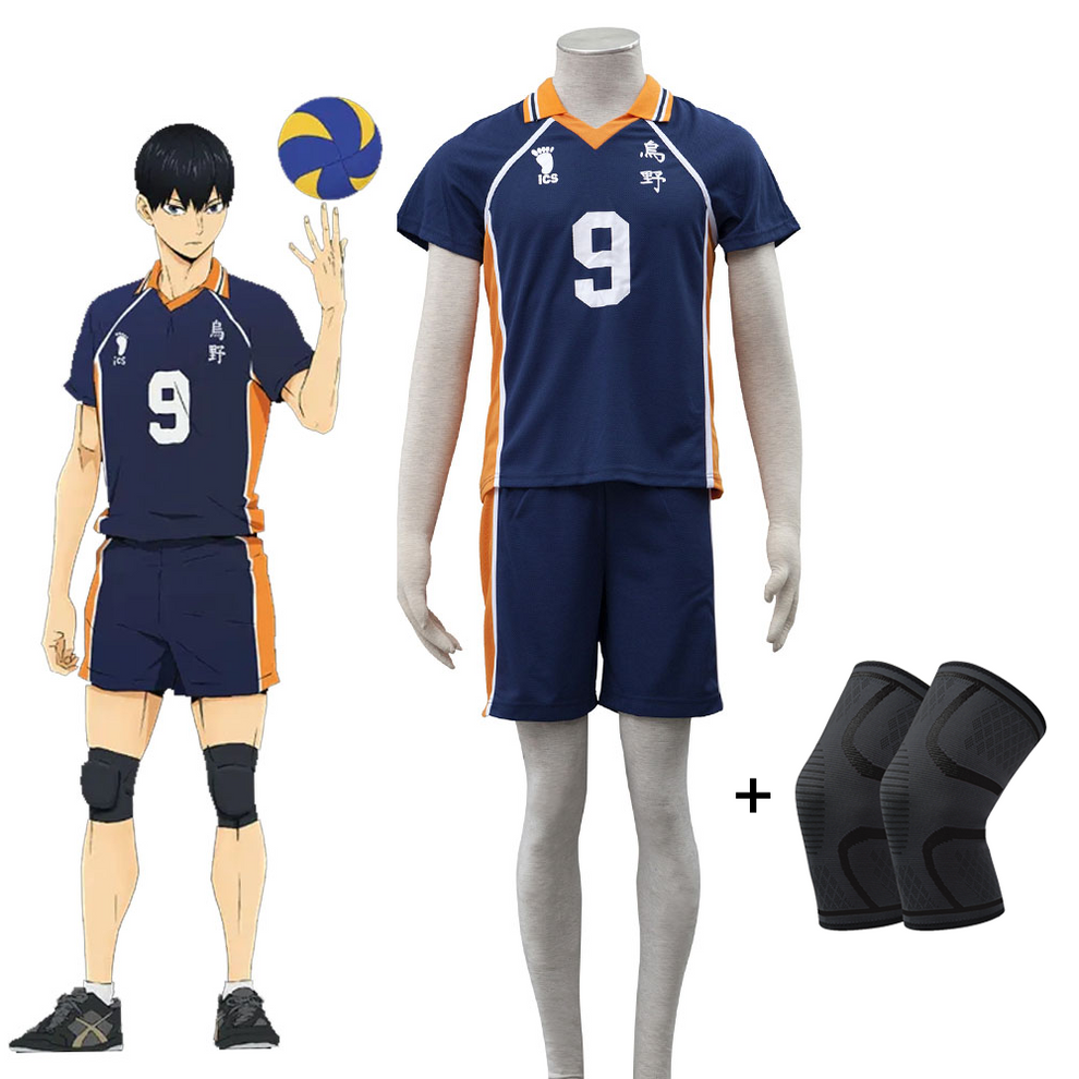 Haikyuu!! Costume Kageyama Tobio Number #9 Karasuno High School Volley ...